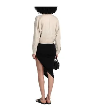 Jacquemus Asymmetric Jersey Draped Skirt