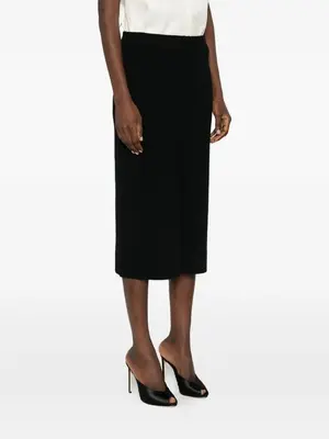 Victoria Beckham Button-detail Midi Skirt