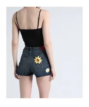 MAXCO. Max&co. Linen Sleeveless Deep Neckline Crop Top
