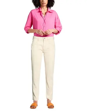 Isabel Marant Étoile Mid-rise Straight Trousers With Contrast Stitching