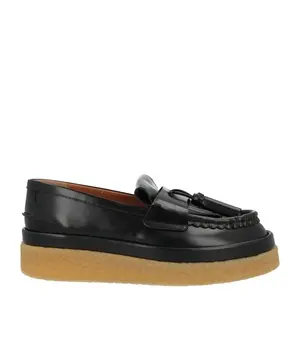 Chloé Leather Loafers With Tassels
