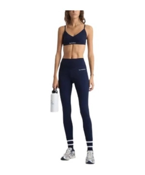 SPORTY  RICH Sporty & Rich High-rise Logo Performance Trousers