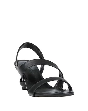 Max Mara Slingback Sandals With Sculptural Heel