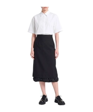 Tory Burch Refreshing Wool Umbrella Skirt