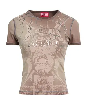 DIESEL® Printed T-shirts - Camel
