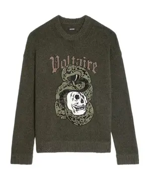 Zadig&Voltaire Marko Snake-motif Sweater - Tilleul