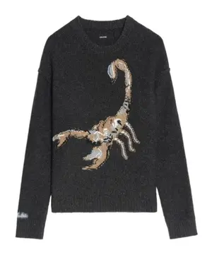 Zadig&Voltaire Scorpion Motif Knit Sweater