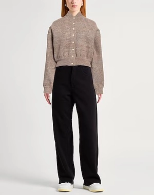 Sportmax Long-sleeve Tweed Baseball Jacket