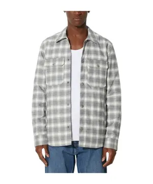 A.p.c. Check-pattern Pocket Shirt - Gray