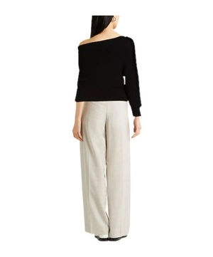 Max Mara Solid Color Knit One-shoulder Top