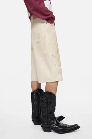 Acne Studios Distressed Denim Shorts