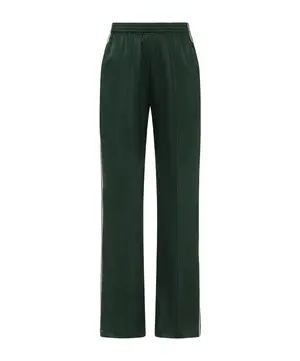 The Upside Marnie Wide-leg Silk Trousers - Green