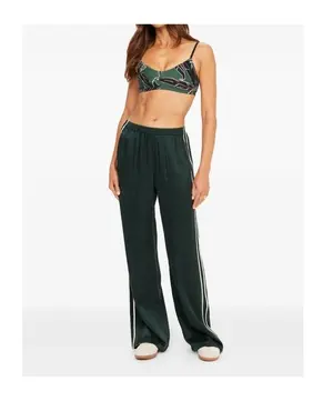 The Upside Marnie Wide-leg Silk Trousers
