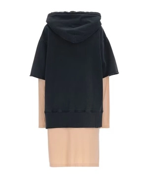 MAISON MARGIELA Two-tone Hooded Dress