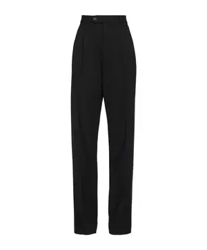 Sportmax Solid Color Casual Trousers - Black