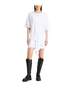 DIESEL® Oversized T-shirt Dress With Tie Detail