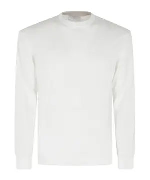 Eleventy Crew-neck Long-sleeve Sweater - White