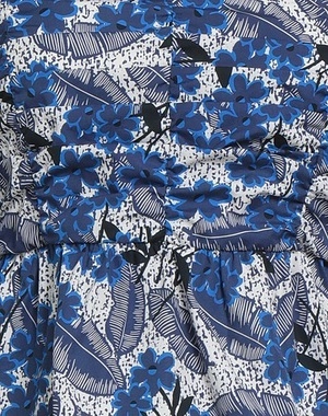 Max Mara Printed Peplum Top