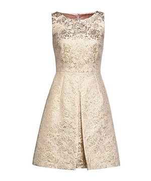 Dolce & Gabbana Sleeveless Jacquard Embellished Dress