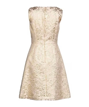Dolce & Gabbana Sleeveless Jacquard Embellished Dress
