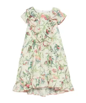 Etro Ruffled Floral Print Dress