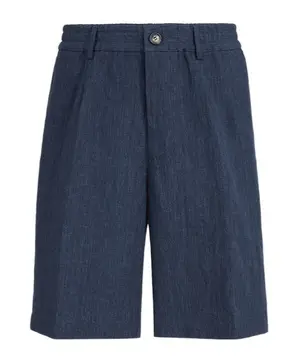 Brunello Cucinelli Délavé Bermuda Shorts - Blue
