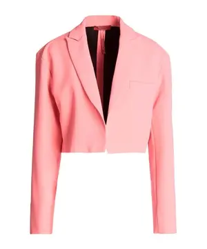 MAXCO. Minimalist Solid Blazer - Pink