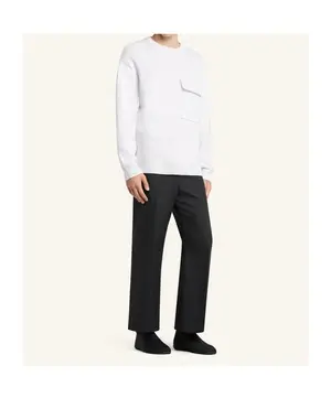 COURREGES Chest-pocket Crew-neck Sweater