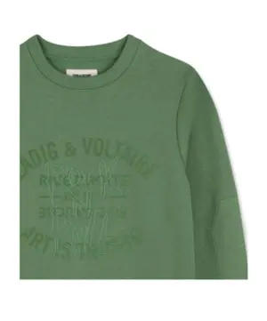 Zadig&Voltaire Long-sleeve Crewneck Sweatshirt With Embossed Design