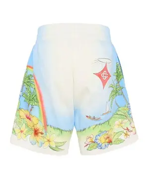 Casablanca Graphic Print Elasticated Shorts