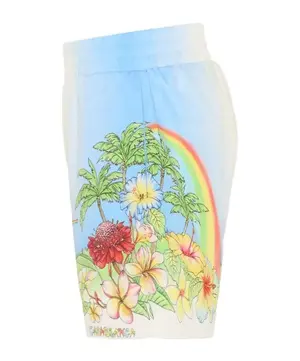 Casablanca Graphic Print Elasticated Shorts
