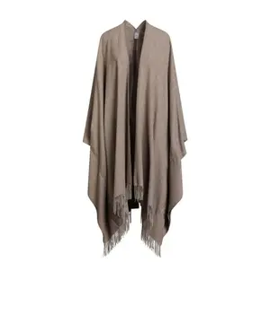 Brunello Cucinelli Striped Open-front Shawl