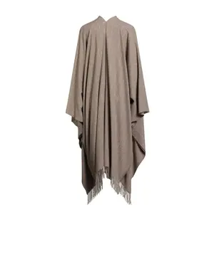 Brunello Cucinelli Striped Open-front Shawl
