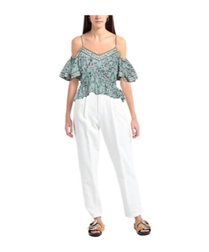 Isabel Marant Étoile Off-the-shoulder Floral Print Top