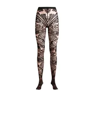 Etro Paisley Tattoo Tights - Black