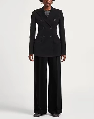 Sportmax Simple Double Breasted Suit Jacket