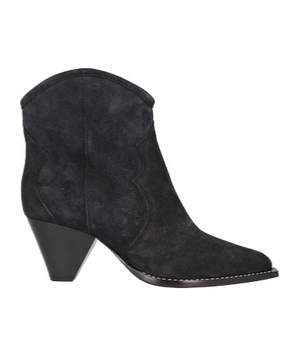 Isabel Marant Étoile Minimal Denim Ankle Boots - Black