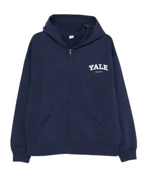 SPORTY  RICH Yale Zip Hoodie - No