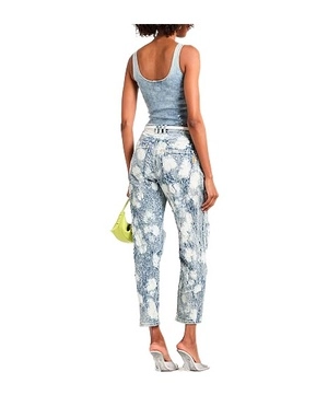 DIESEL® Sleeveless Denim Vest With Embroidered Logo