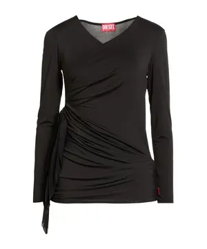 DIESEL® Solid Color Tops - Black
