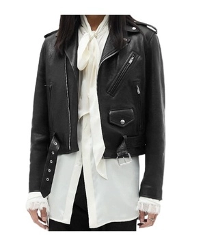 ANN DEMEULEMEESTER Clarin Fitted Perfecto Leather Jacket