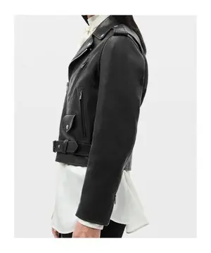 ANN DEMEULEMEESTER Clarin Fitted Perfecto Leather Jacket