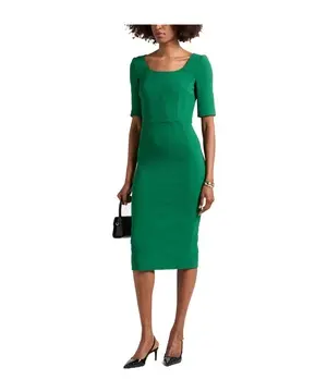 Dolce & Gabbana Midi Dress With Scoop Neckline