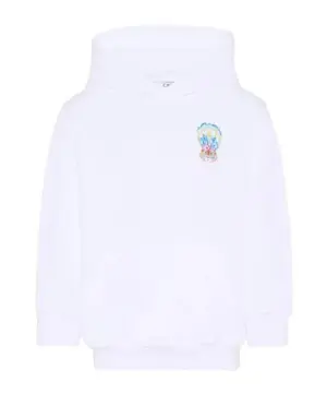 Casablanca Graphic Print Long Sleeve Hoodie - White