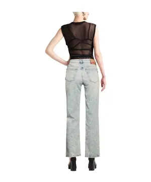 DIESEL® Solid Color Straight Leg Pants