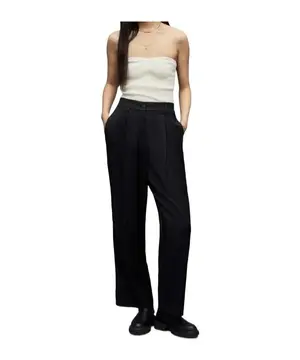 ALLSAINTS Sleeveless Strapless Ribbed Top - White