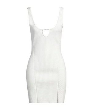 Jacquemus Sleeveless Bodycon Knit Dress - White