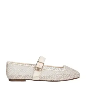 LIU JO Liu Jo Mesh Buckle Strap Ballet Flats