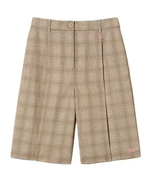 TWINSET Checked Tailored Shorts