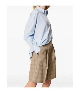 TWINSET Checked Tailored Shorts
